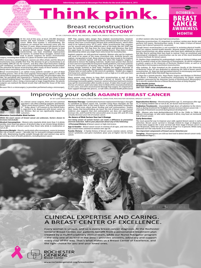Think Pink 2013 | PDF | Mammography | Breast Cancer