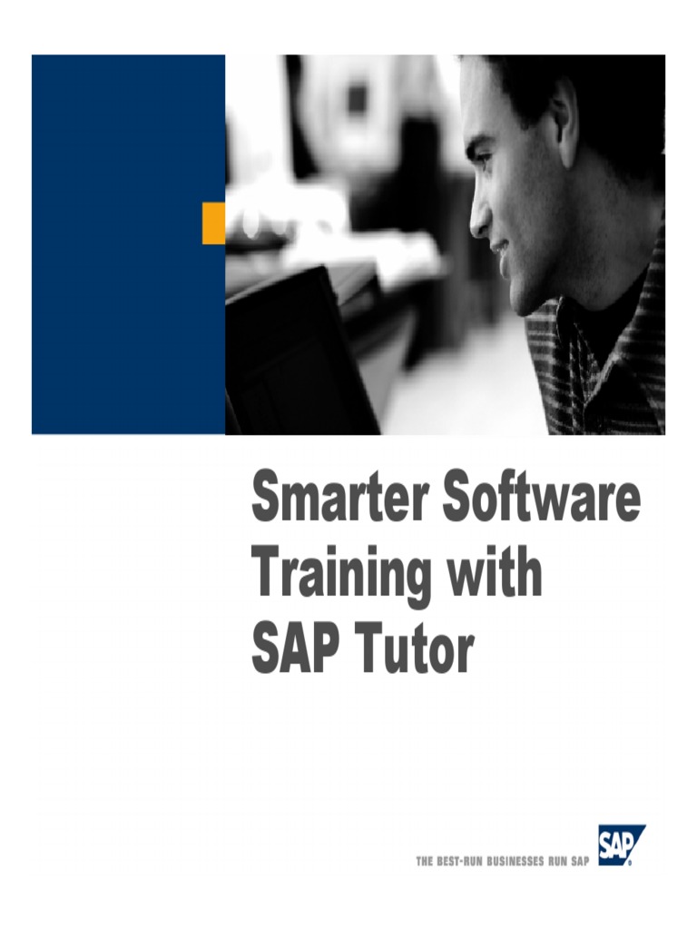 Smarter Software Training With SAP Tutor | PDF