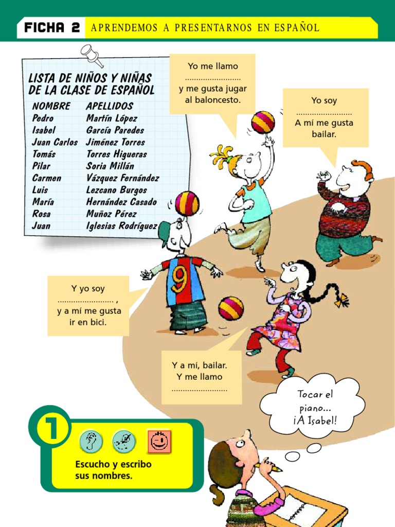 Ficha:Presentarse en Español | PDF | Ocio