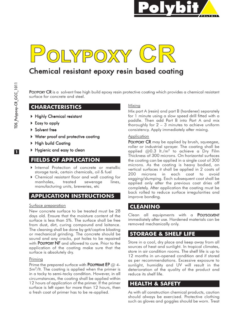 POLYPOXY-CR.pdf | Shelf Life | Concrete