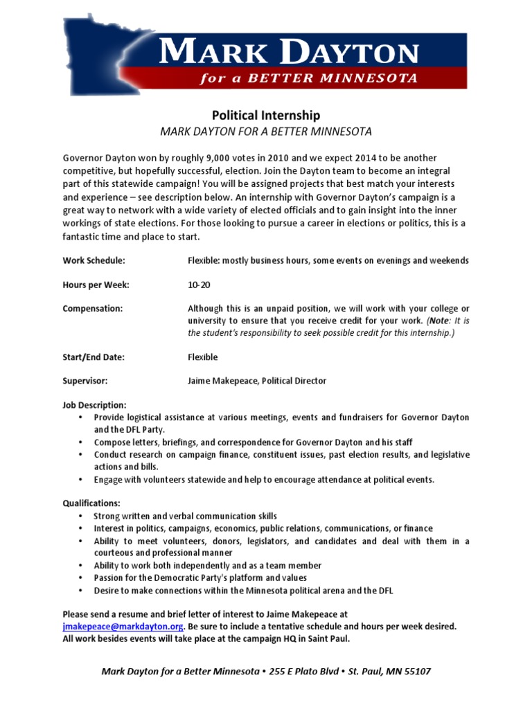 Intern Job Description | PDF | Internship | Job Hunting