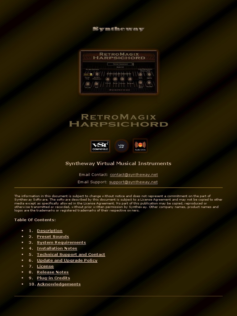 RetroMagix Harpsichord VST VST3 Audio Unit EXS24 & KONTAKT: Based On ...