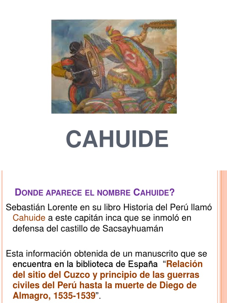 CAHUIDE | PDF | Imperio Inca