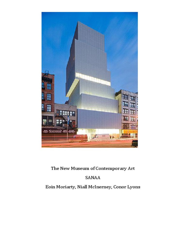 New Museum of Contemporary Art Overview | PDF | Manhattan | Library And ...