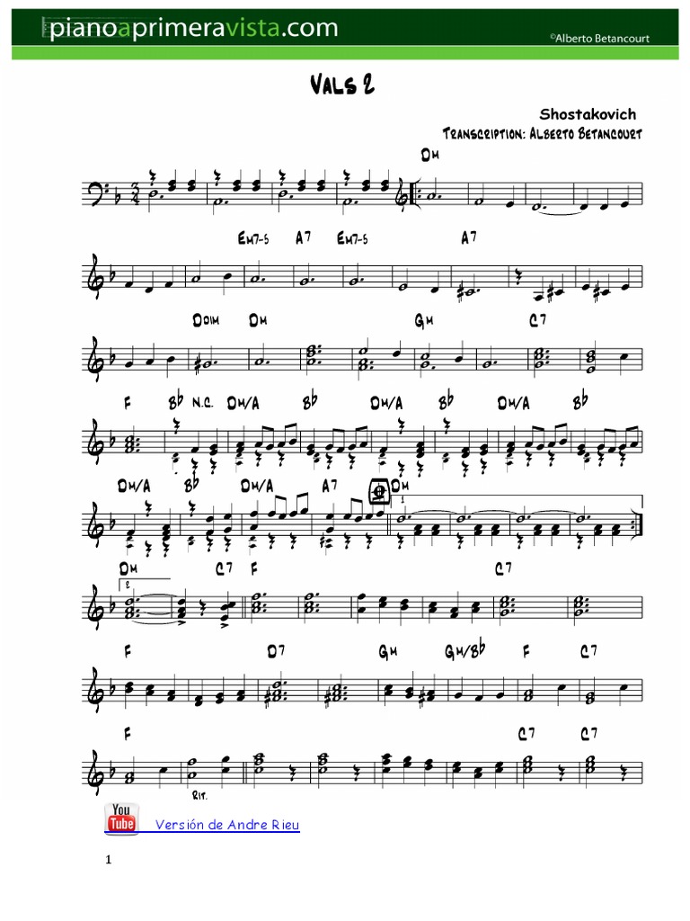 Vals 2 Shostakovich | PDF