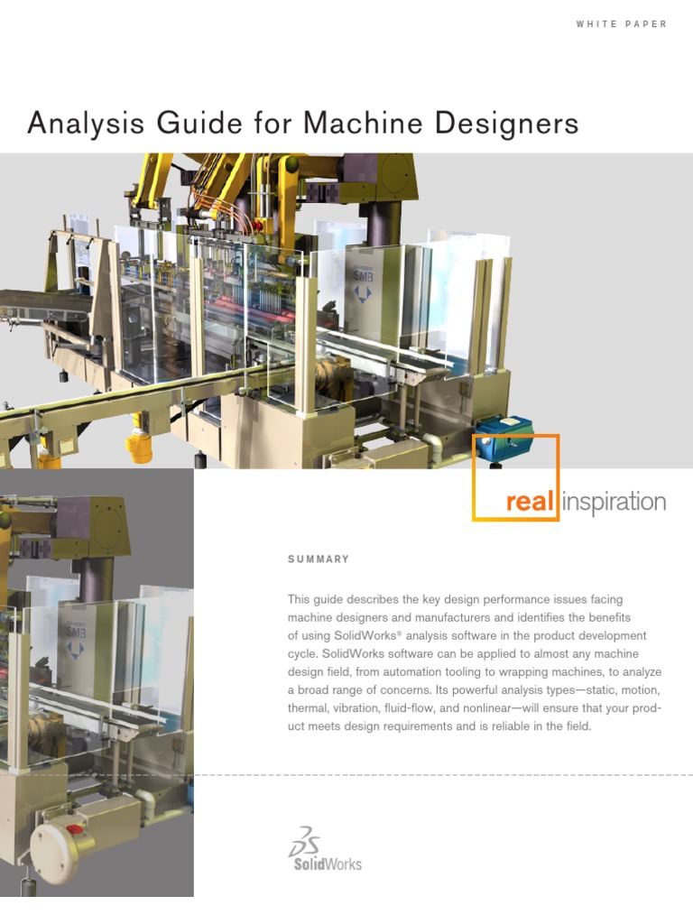 Analysis Guide Machine Design WP ENG | 3 D Modeling | Simulation