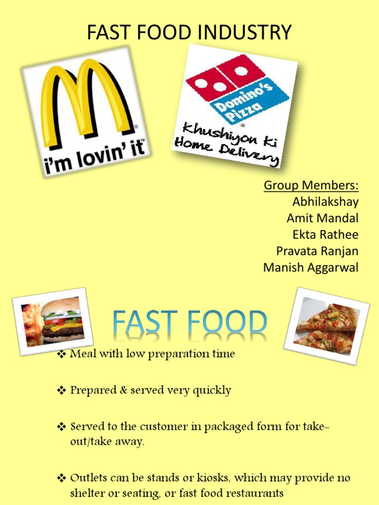 Fast Food Industry | PDF | Fast Food | Supply Chain