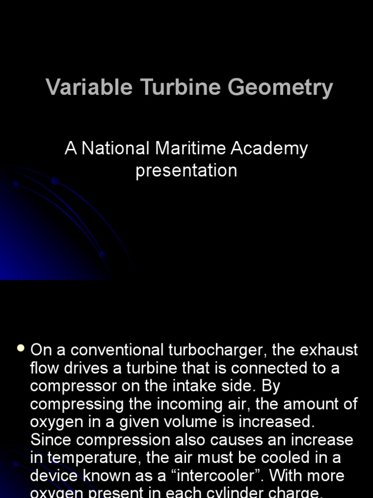 Variable Turbine Geometry Explained | PDF | Turbocharger | Turbomachinery