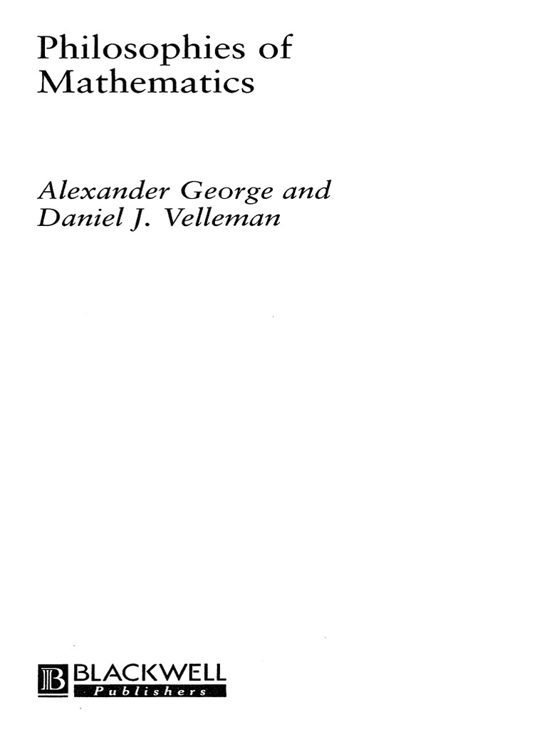 Philosophies of Mathematics | PDF