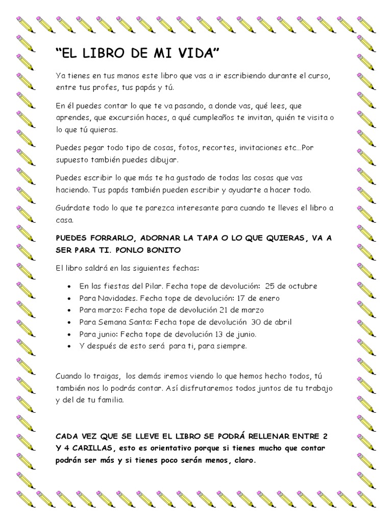 Cómo crear tu libro de vida personal | PDF