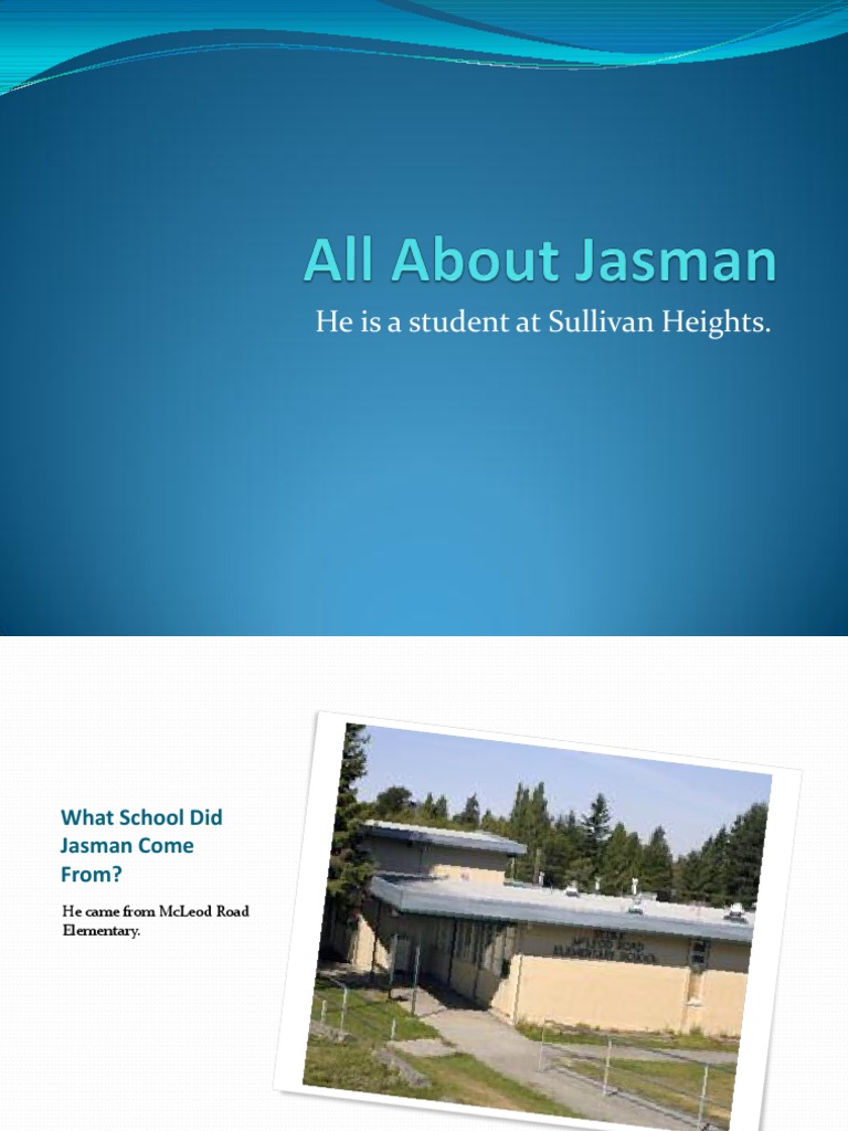 Meet Jasman: Student Profile | PDF