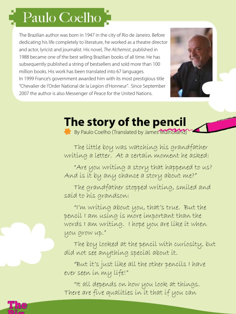 The story of the pencil: By Paulo Coelho (Translated by James Mulholland)