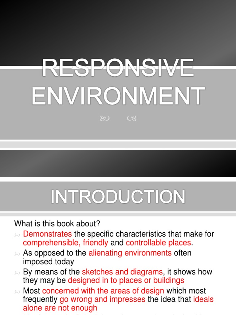 Responsive Environment | Download Free PDF | Senses | Pedestrian