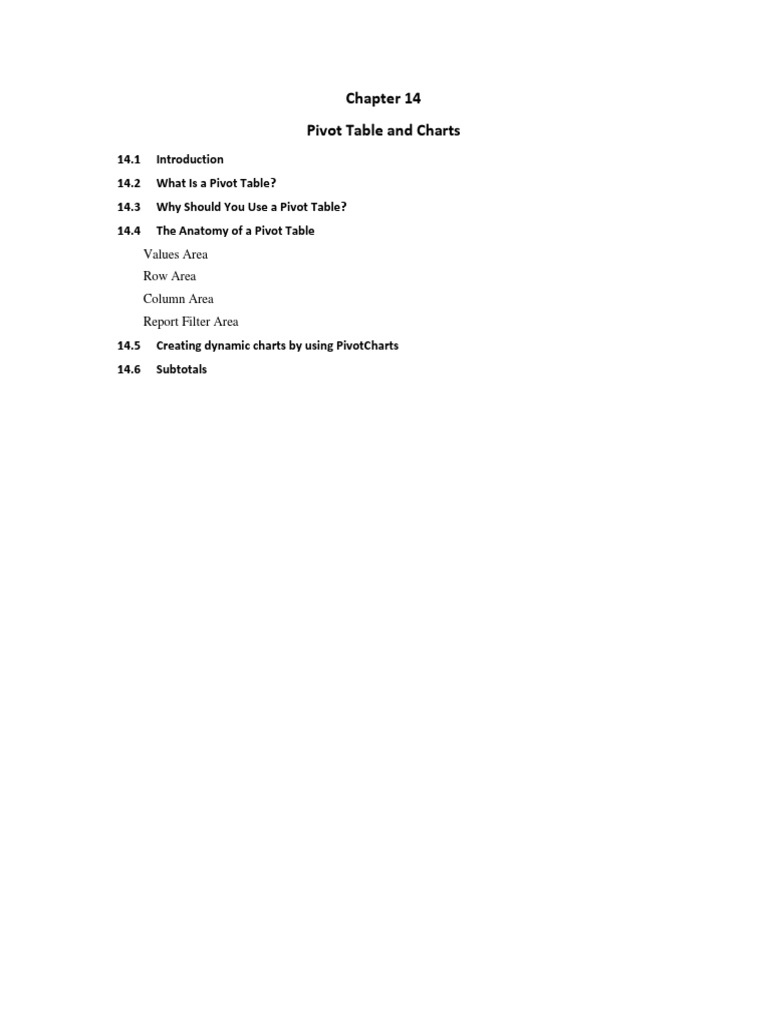 Pivot Table | Download Free PDF | Microsoft Excel | Computing