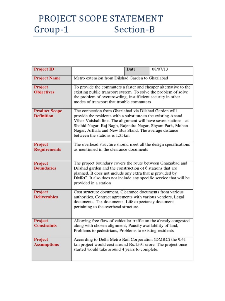 project-scope-statement-for-a-metro-project-logistics-rail-transport
