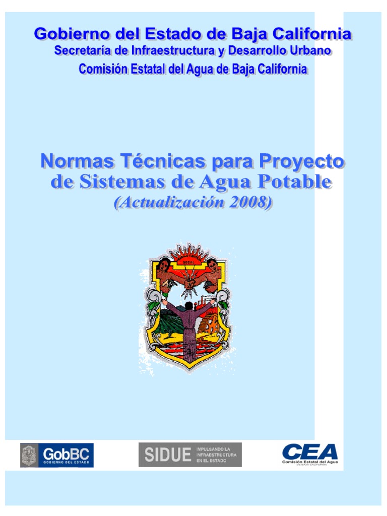 Normas Técnicas para Proyecto de Sistemas de Agua Potable | PDF | Tubería (transporte de fluidos ...