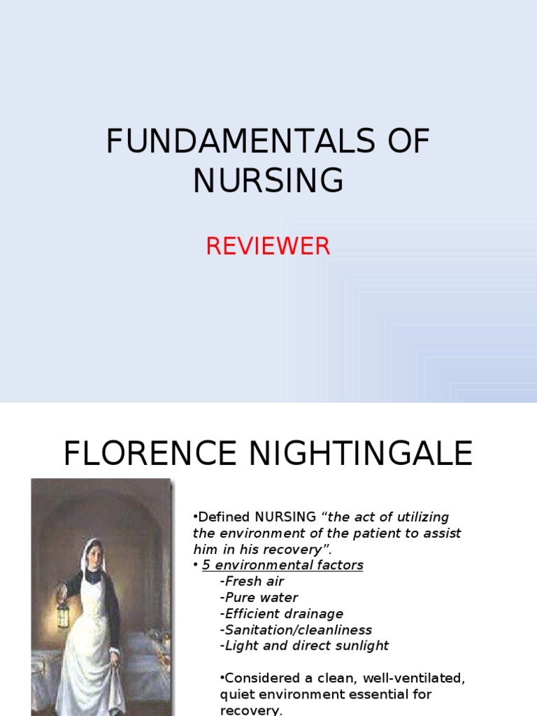 Fundamentals of Nursing: Reviewer | Download Free PDF | Psychology ...