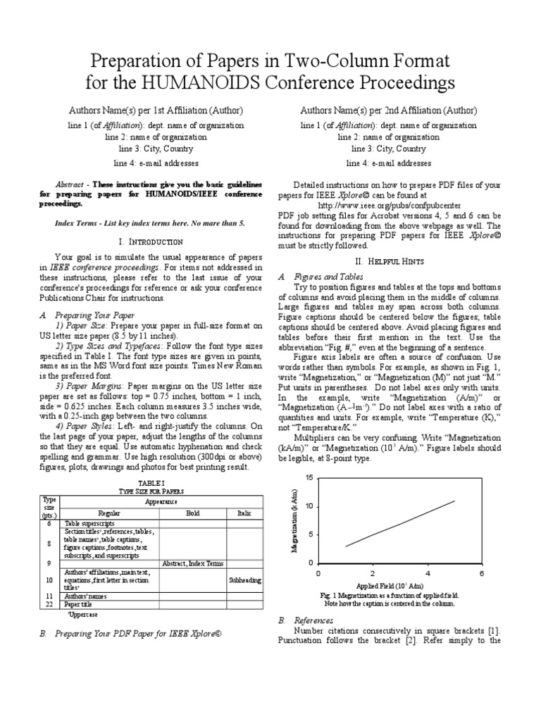 Research Paper Template | PDF | Typefaces | Bracket