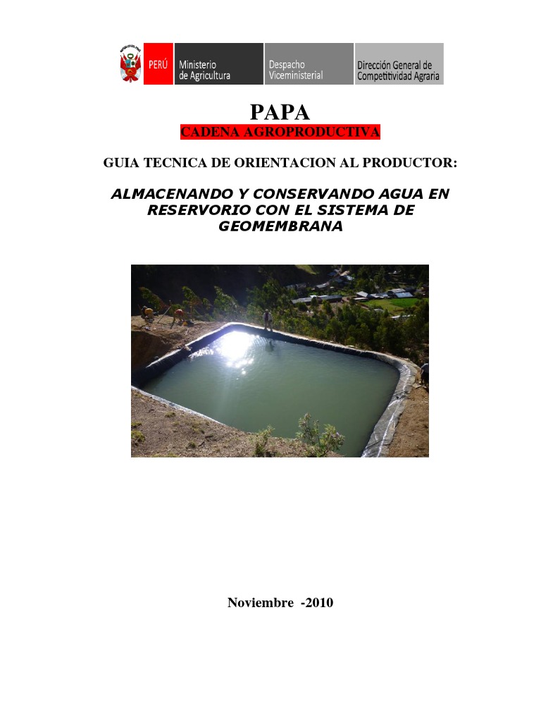 Reservorio Geomembrana | PDF