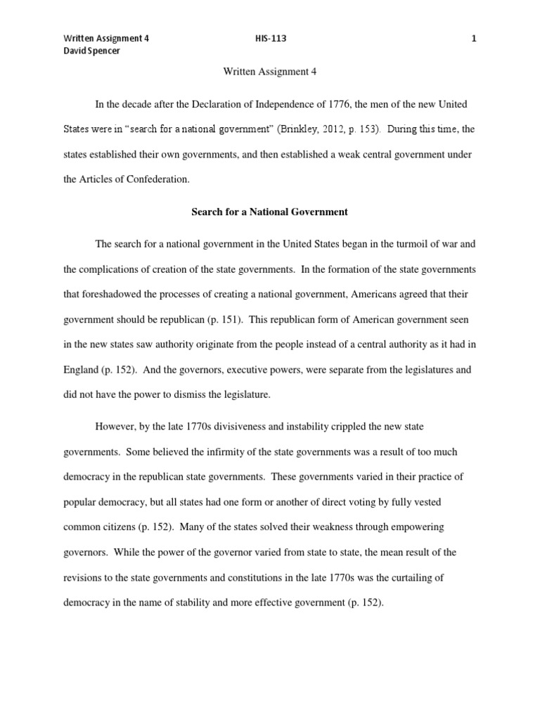 Analysis of The Articles of Confederation | PDF | Confederate States Of ...