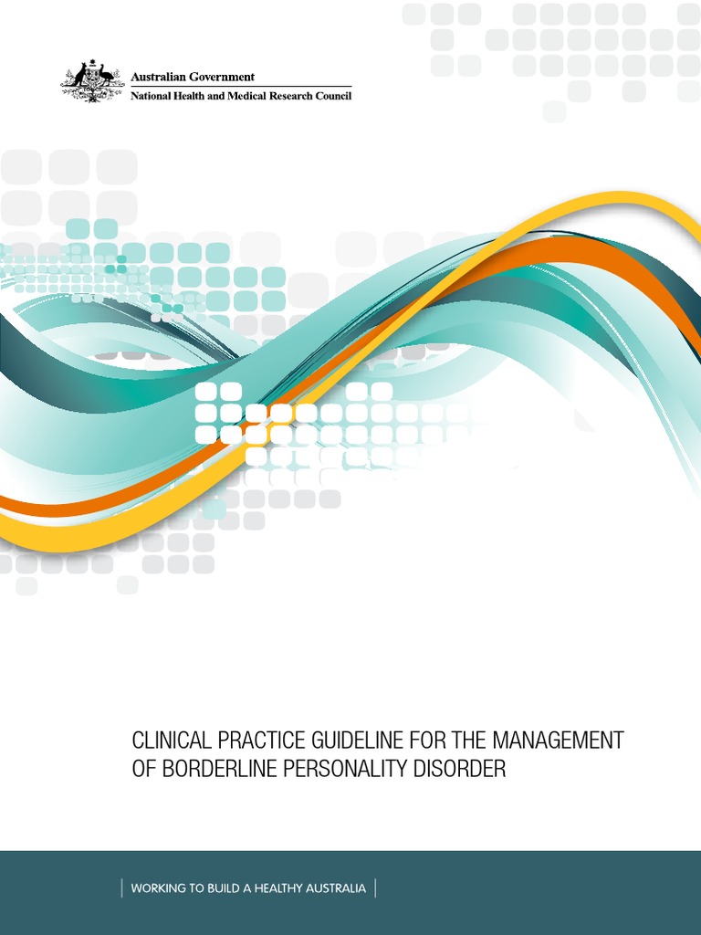 Mh25 Borderline Personality Guideline | PDF | Borderline Personality ...