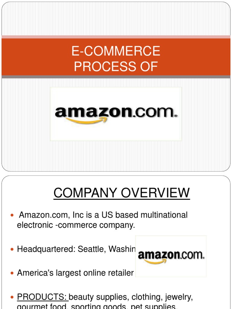 E-Commerce Process of | PDF | Amazon.Com | Computing
