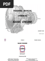 Training Manual CFM56-5B: Basic Engine | PDF | Turbine | Propulsion