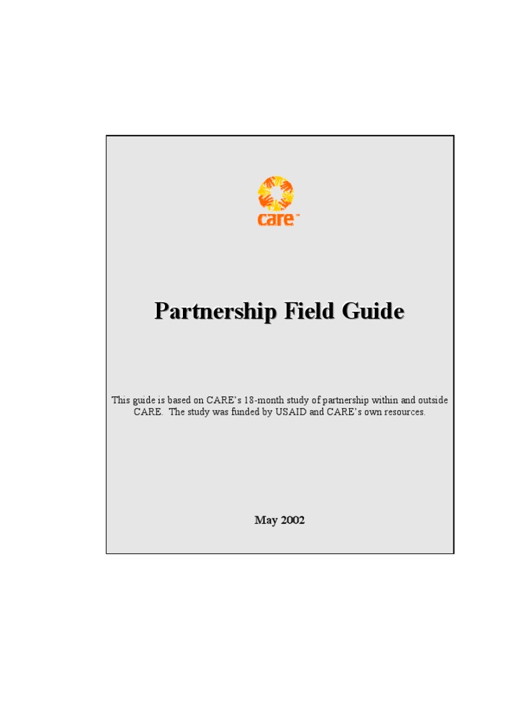 CARE Partnership Field Guide | PDF | Partnership | Capacity Building