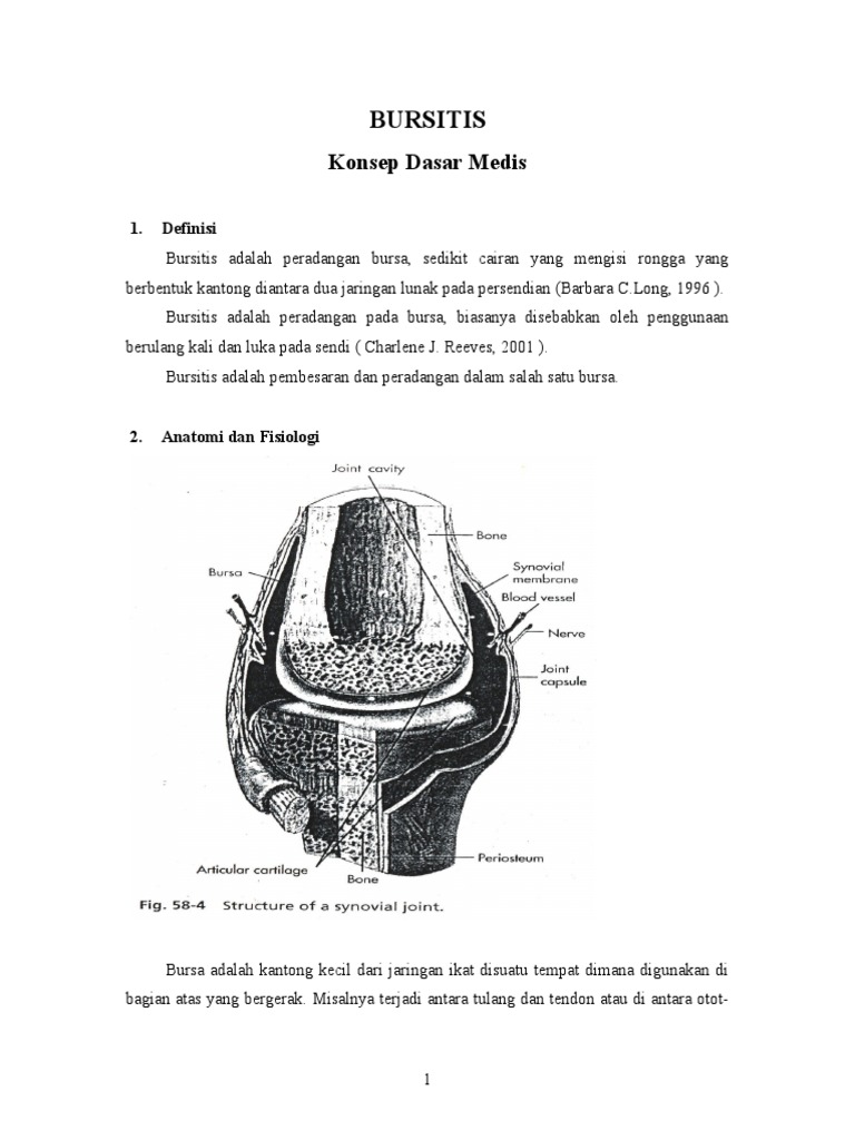 Bursitis Patofisiologi Gejala Klinis Dan Penatalaksanaan Medis Dan