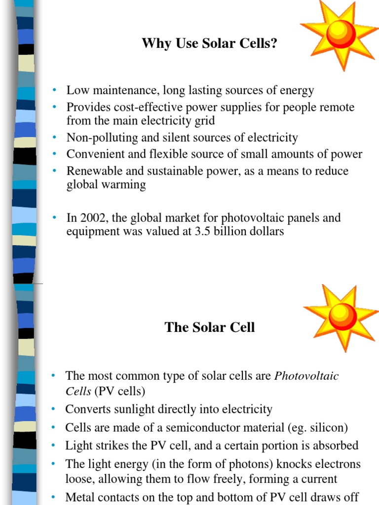 Why Use Solar Cells? | PDF | Solar Cell | Photovoltaics