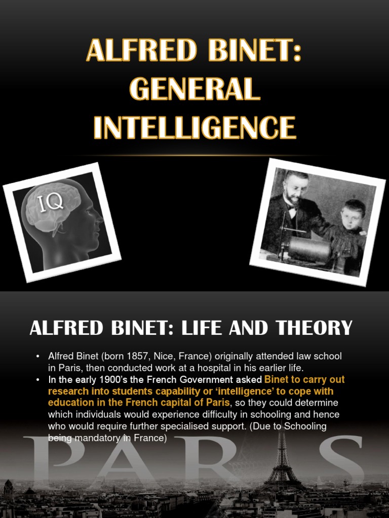 Binet S Theory Of Mental Age And Iq Pdf Intelligence Quotient