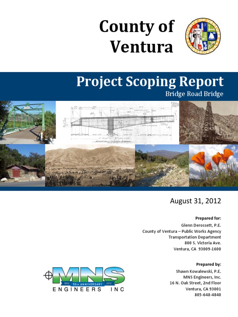 Bridge Road Bridge Scoping Report 2012-08-31 | PDF | Deep Foundation | Road