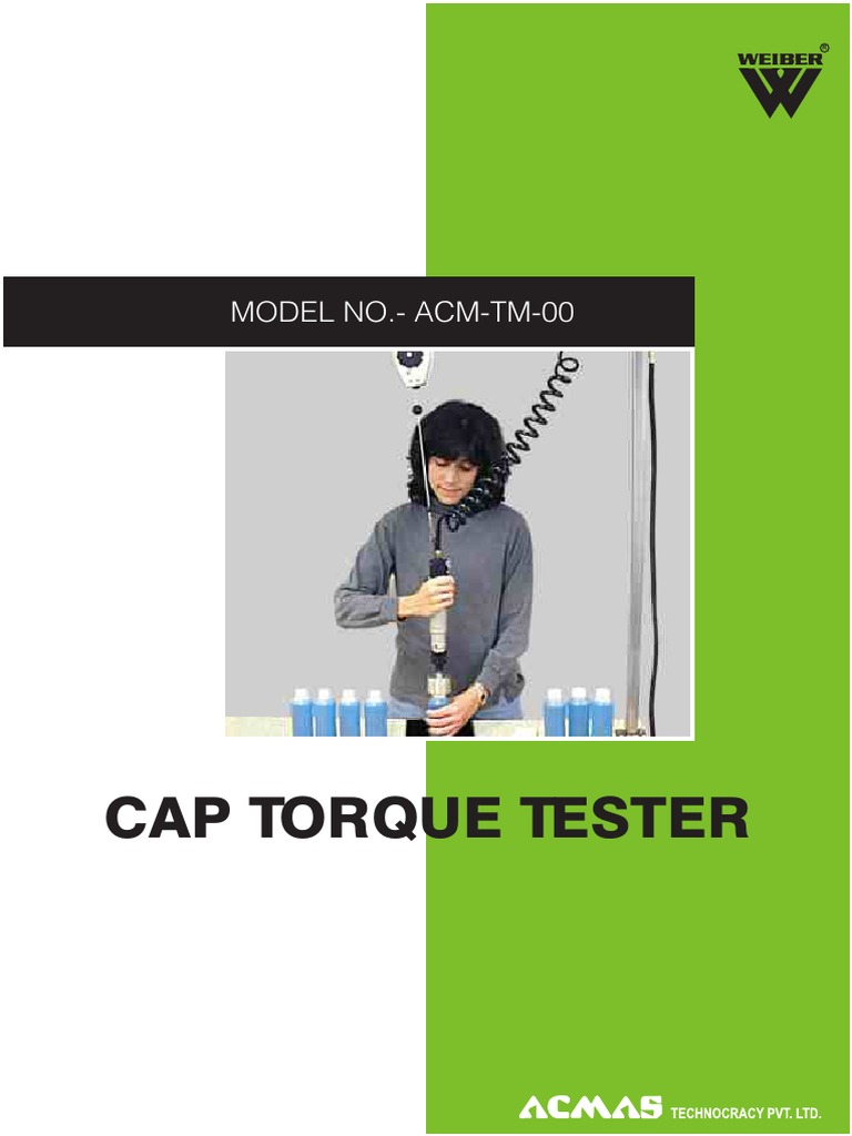 Cap Torque Tester | PDF | Torque | Measuring Instrument