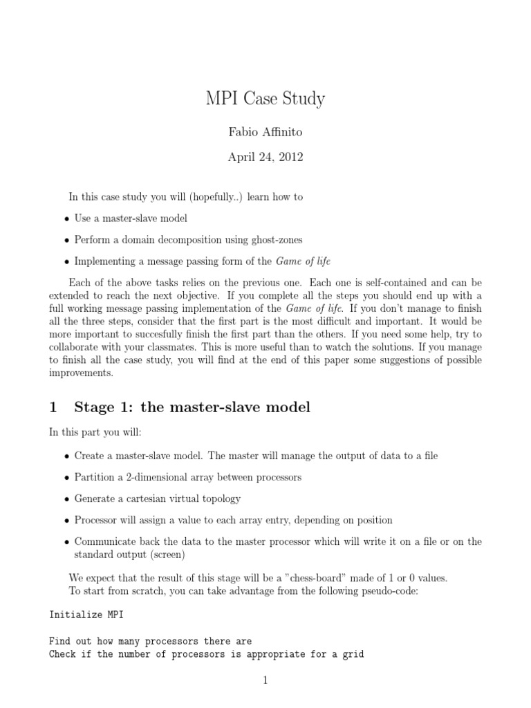 MPI The Best Possible Practise | PDF | Message Passing Interface ...