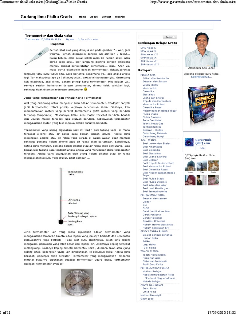 Termometer Dan Skala Suhu - . | PDF