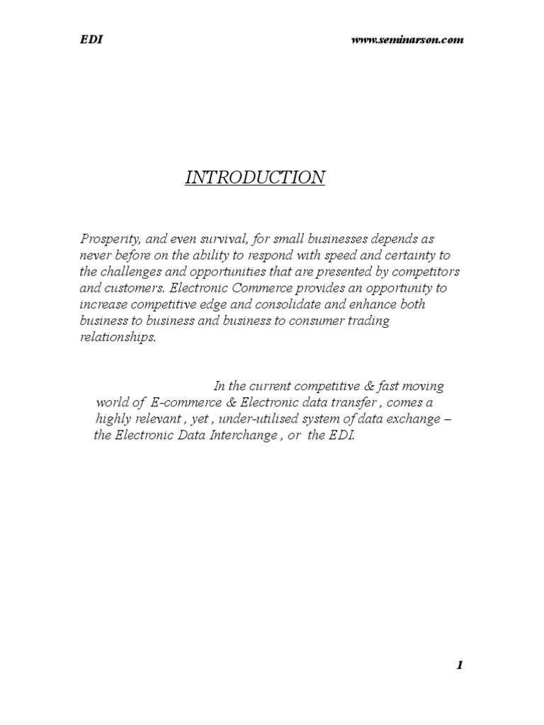 Electronic Data Interchange | PDF | Electronic Data Interchange | Computing