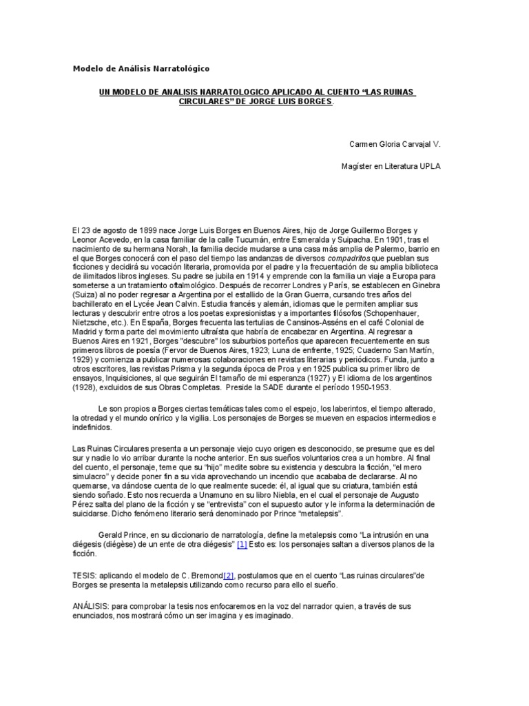 Modelo de Análisis Narratológico | PDF | Narración | Science