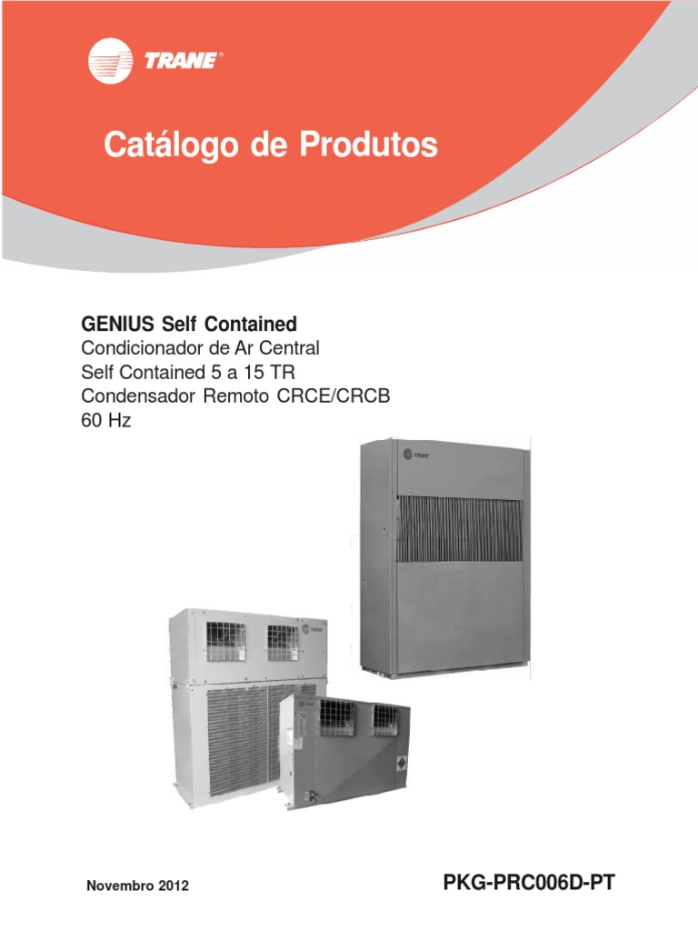 Catalogo Self Trane 5 A 15 TR | PDF | Ar condicionado | Termostato