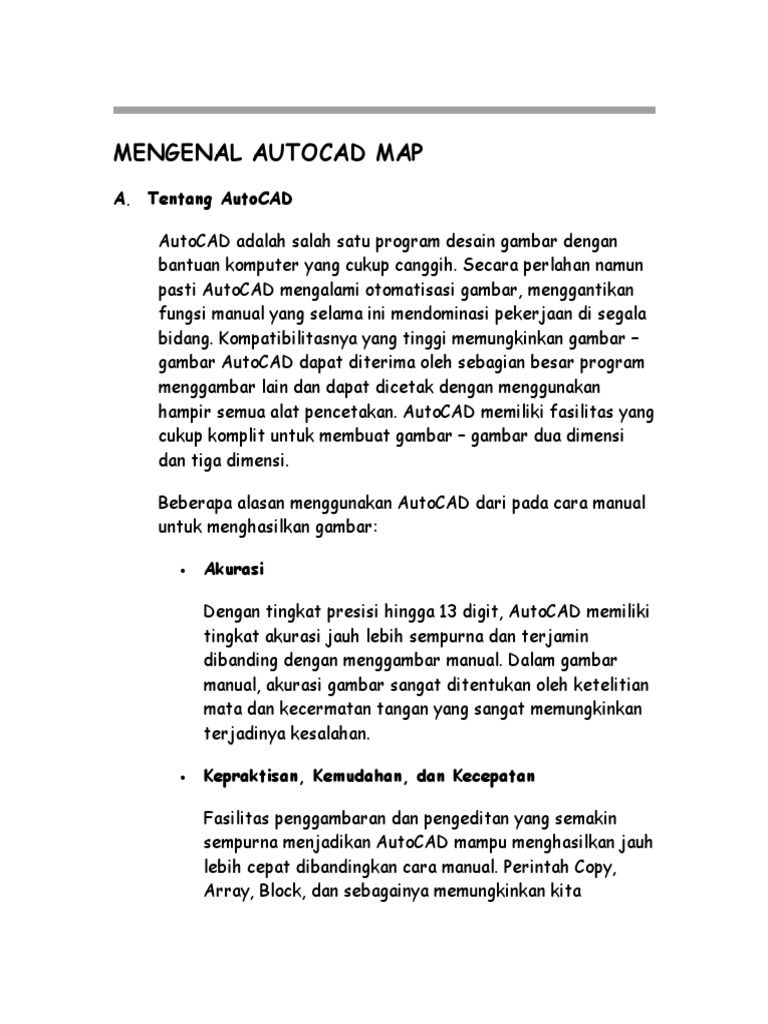 Mengenal Autocad Map | PDF