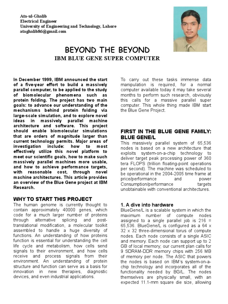 IBM BlueGene Super Computer, A Step To A New World | PDF ...