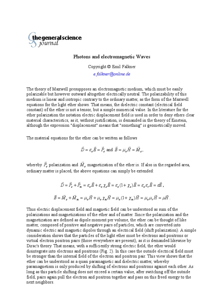 Photons and Electromagnetic Waves | PDF | Photon | Electron