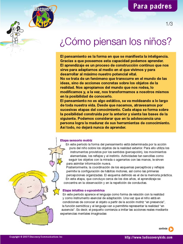 Cómo Piensan Los Niños | PDF | Pensamiento crítico | Inteligencia