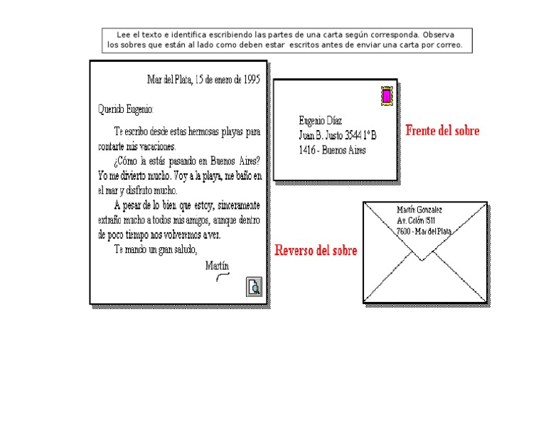 Identifica Partes de Una Carta | PDF