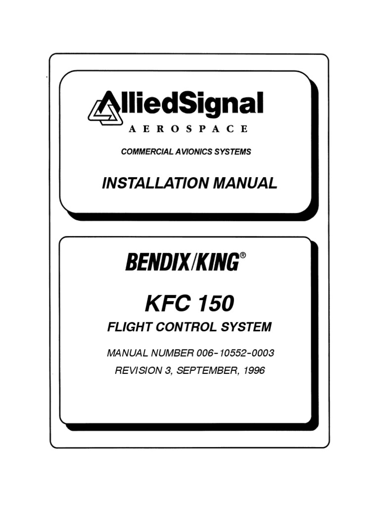 KFC-150 - Instalation Manual 006-10552-0003 - 3 | PDF