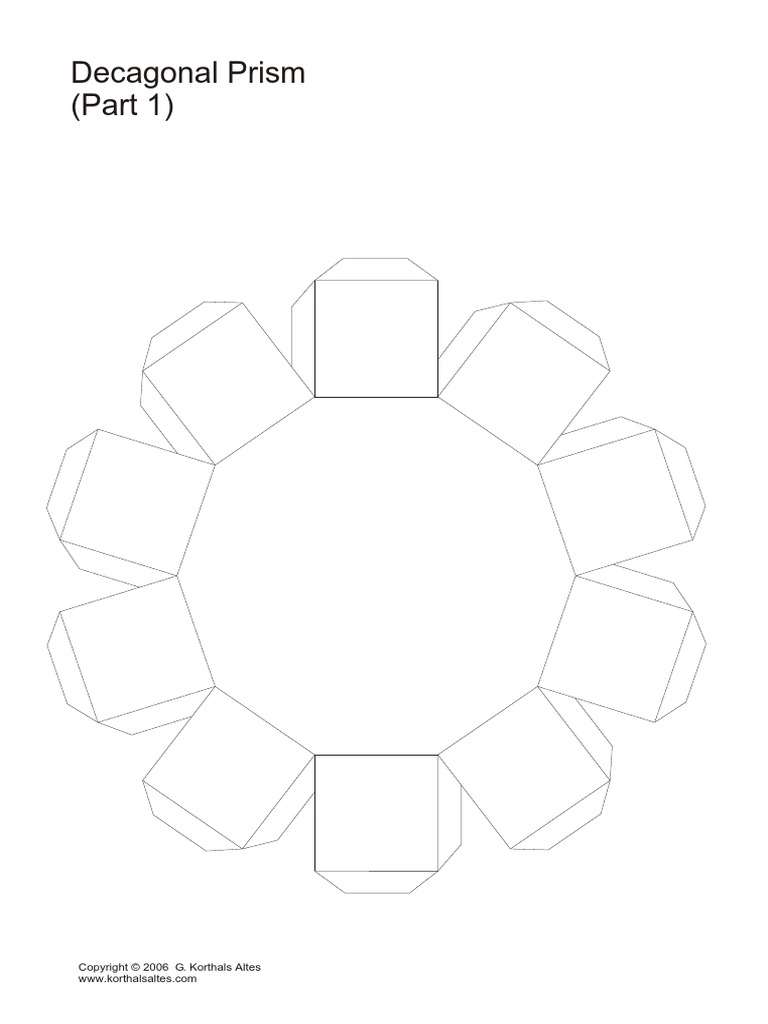 Decagonal Prism (Part 1) | PDF