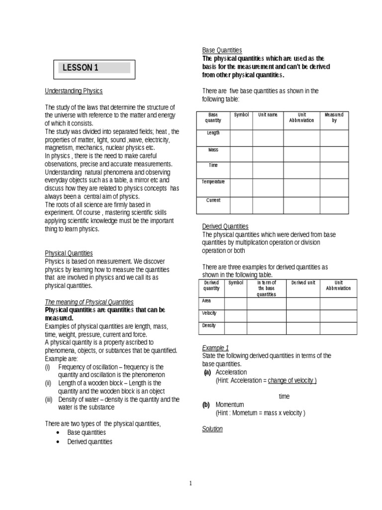 Introduction To Physics | PDF | Physics | Force