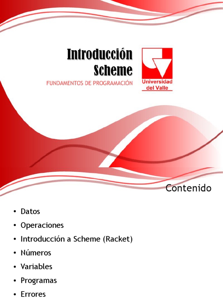 Introduccion A Scheme | PDF | Esquema (lenguaje de programación) | Lenguaje de programación