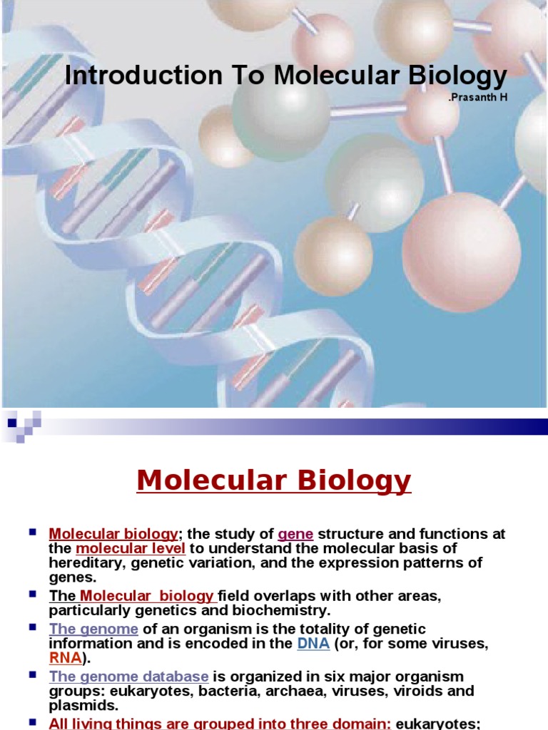 Introduction To Molecular Biology | Download Free PDF | Directionality ... Introduction To Molecular Biology | Download Free PDF | Directionality ...