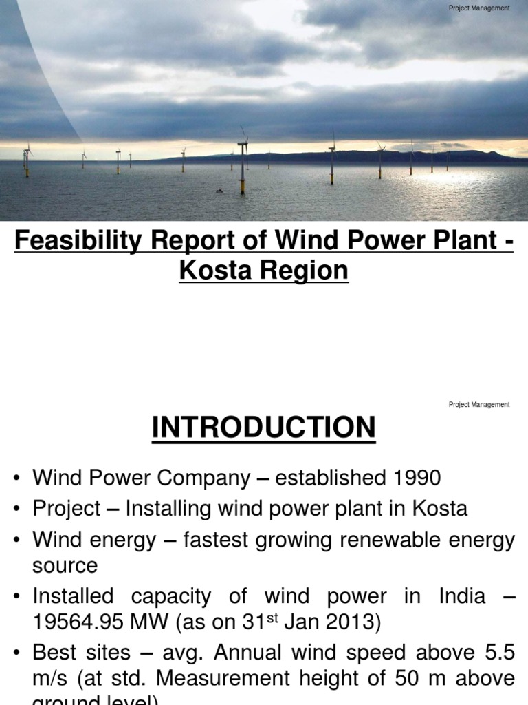 Kosta Wind Power Plant Feasibility | PDF