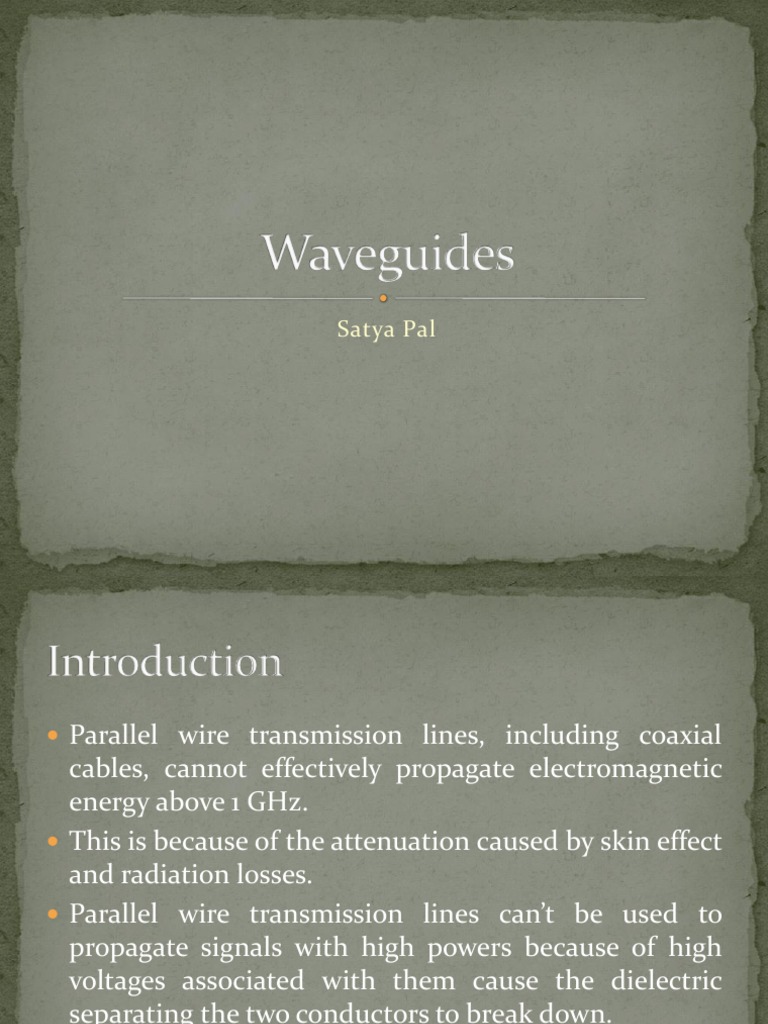 Wave Guides Pdf Waveguide Transmission Line